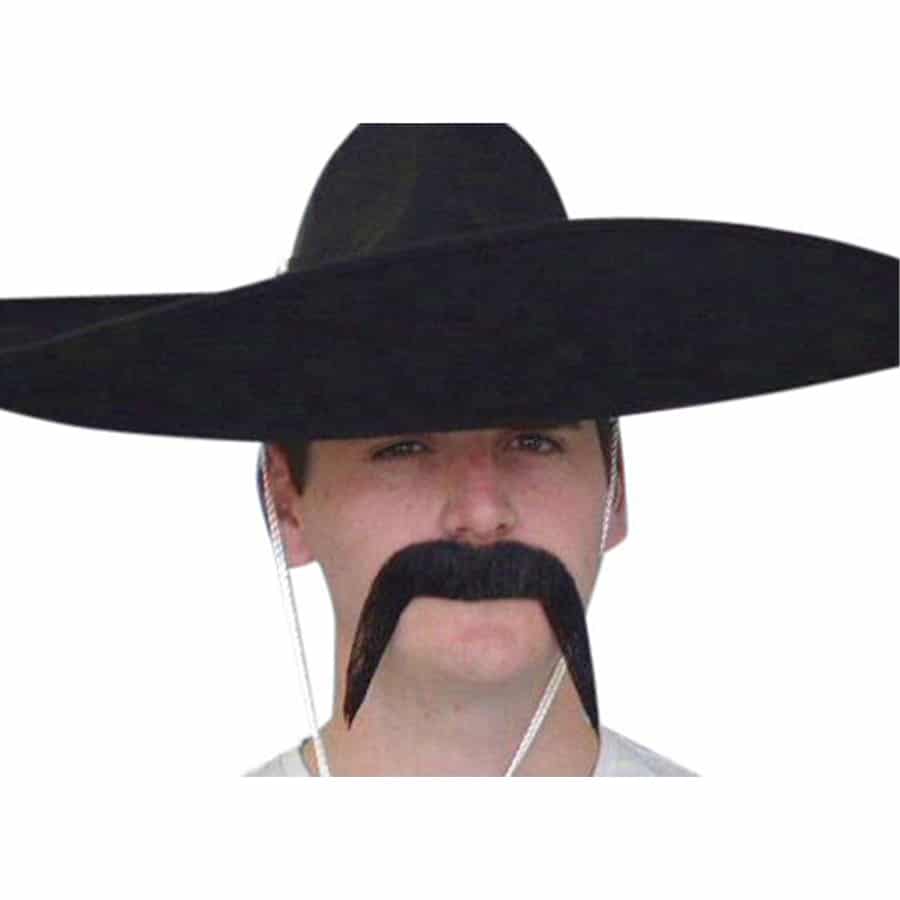 Moustache - Black Mexican - Costume Cave