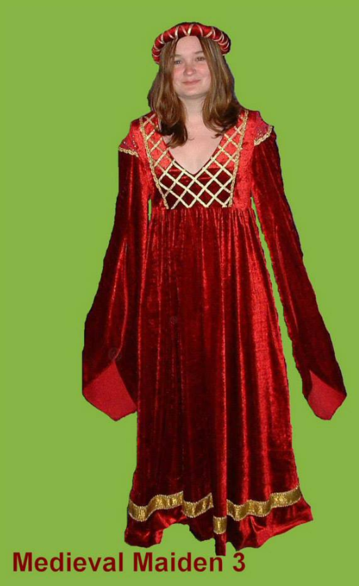 Medieval Maiden (3) - Costume Cave