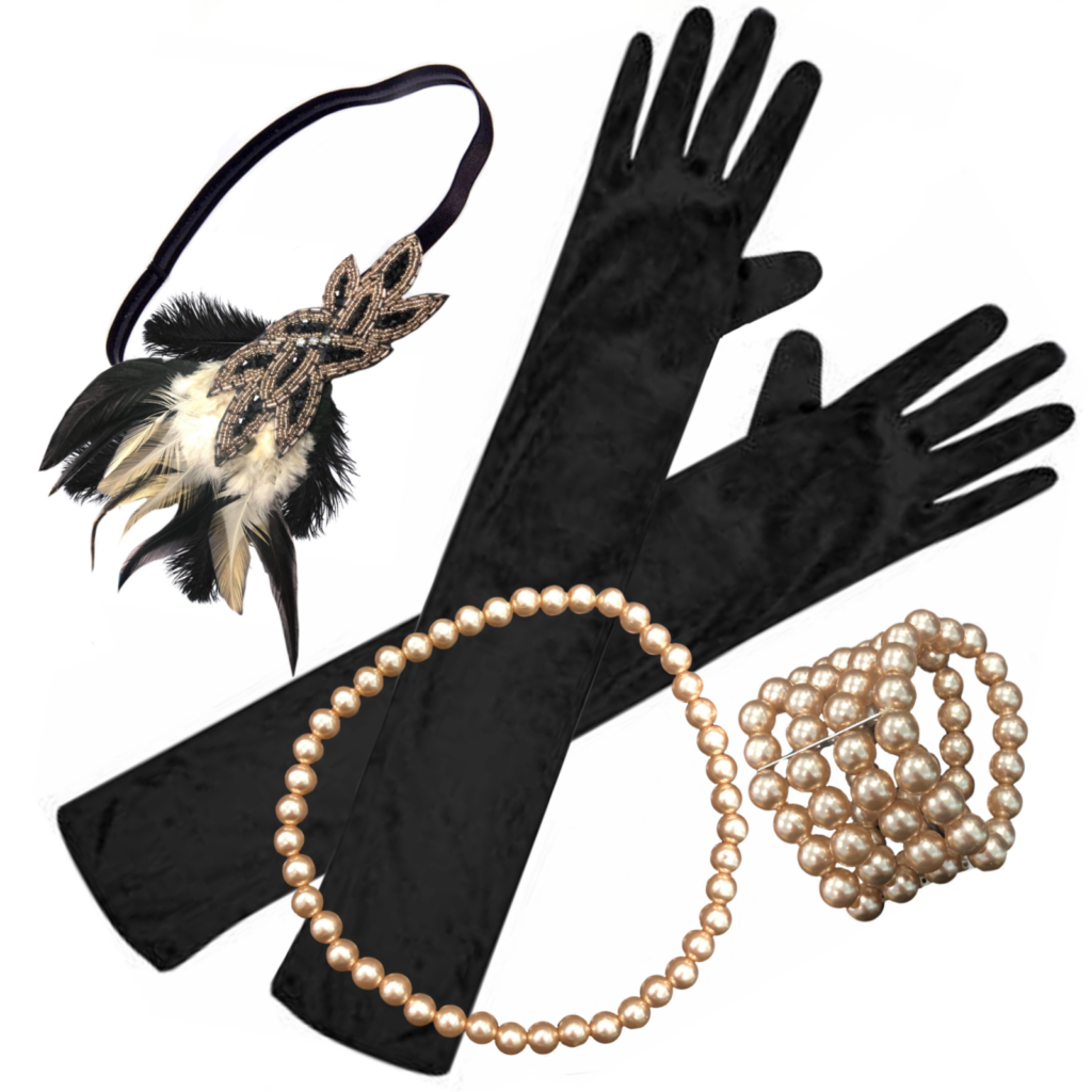 Deluxe Rose Gold Gatsby Kit - Costume Cave